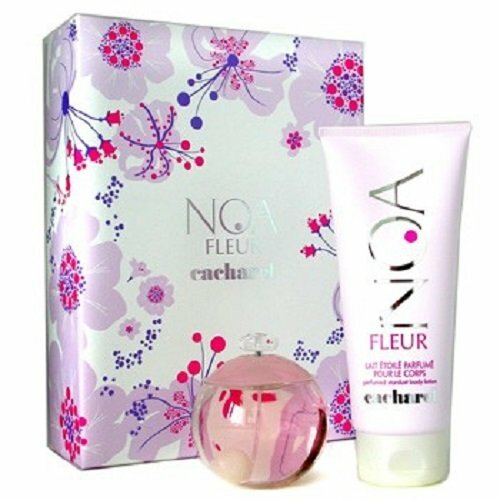 NOA FLEUR by Cacharel 2 pcs Set:3.4 oz EDT Spray & 6.7 oz Body Lotion ...