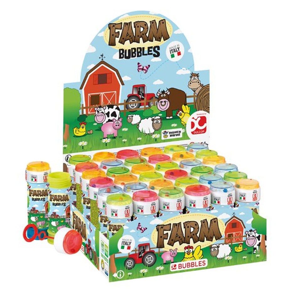 Farm Animals Boys Girls Bubble Blowing Tubs Childrens Party Bag Filler ...
