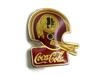 Washington Red Skins Football Helmet Pin Coca Cola Sponsored | eBay