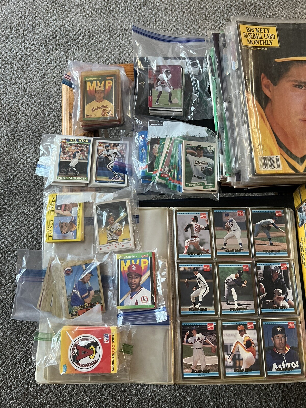 baseball card lot huge. Unopened pack of 1990 Score baseball card set ...
