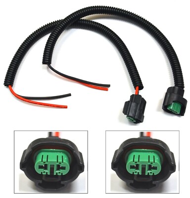 Extension Wire Pigtail Female C 896 Fog Light Harness Bulb Socket Plug ...