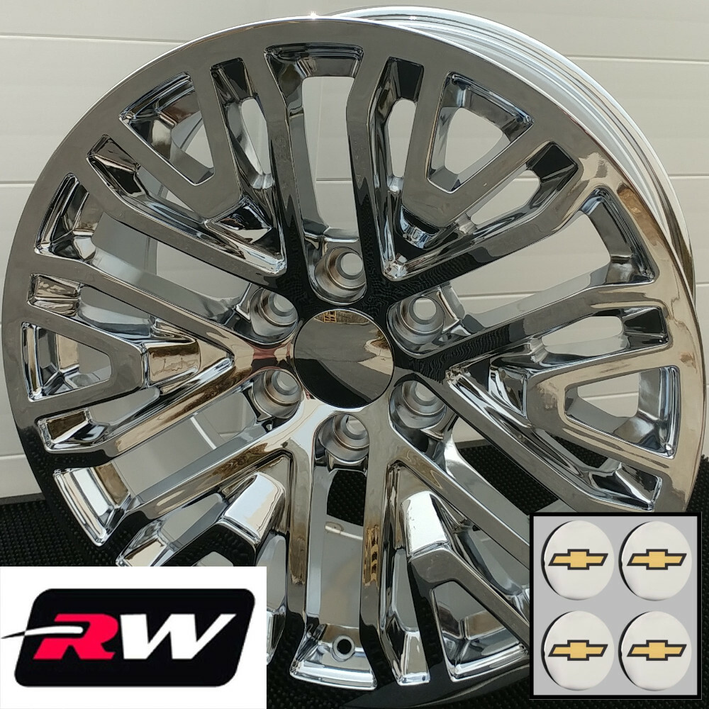 20 inch Chevy Silverado 1500 Replica Wheels Chrome 2019 GM Accessory ...