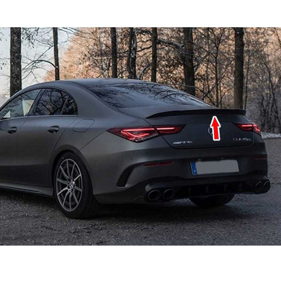 Sale~Matte Black Fit For Mercedes BENZ W118 CLA250 REAR V TRUNK SPOILER ...