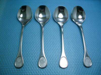 Furst Furosil Germany HAPPY DAY Set of 6 Soup Spoons 7" Stainless ...