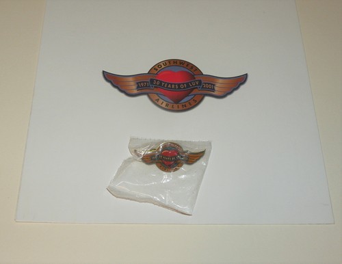 SOUTHWEST AIRLINES 30th ANNIVERSARY PINBACK IT ALL STARTED ON A ...