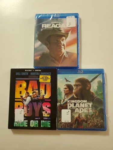 3 MOVIE BLU-RAY LOT, REAGAN, BAD BOYS RIDE OR DIE, | eBay