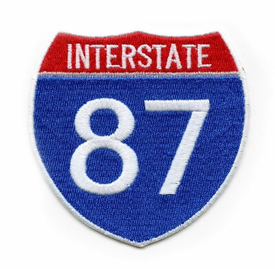 New York Freeway I-87 Sign Logo Embroidered Iron on Applique Patch | eBay