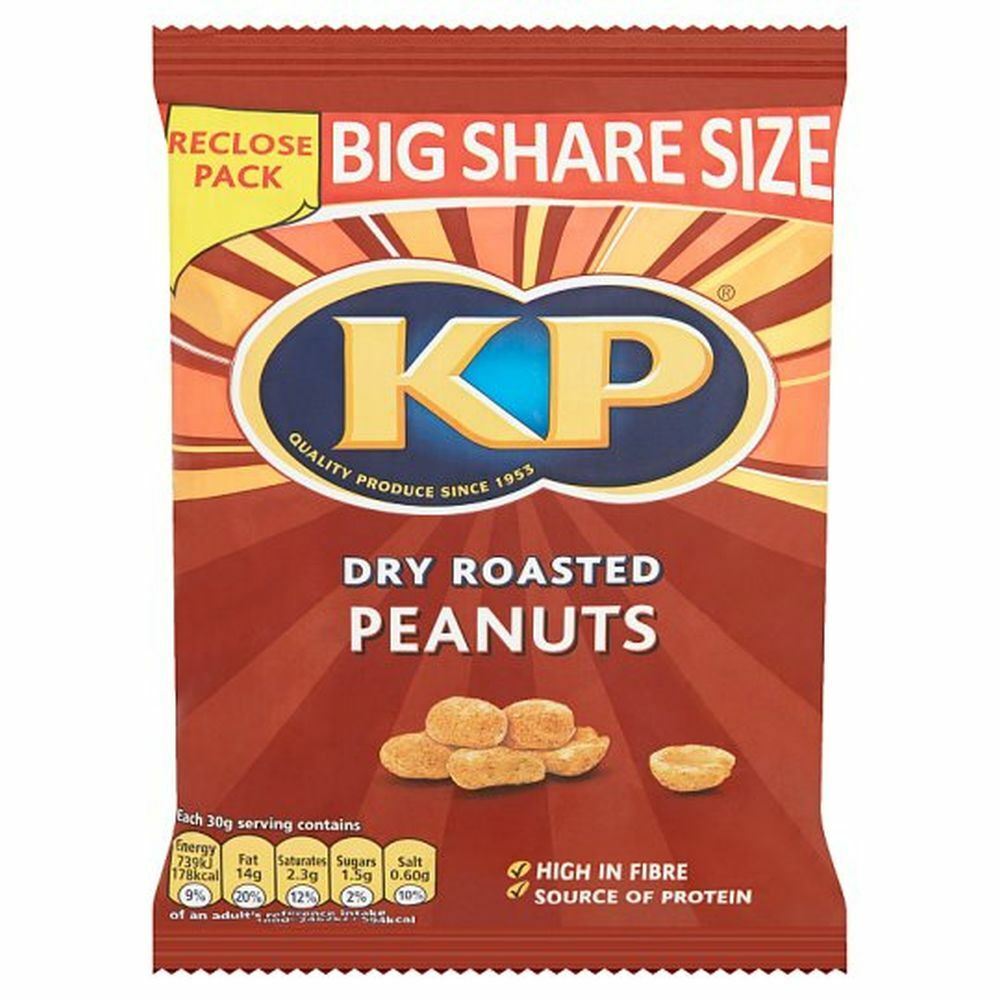 Kp Dry Roasted Peanuts 415G | eBay UK