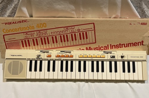 Vintage Realistic Concertmate 400 Electronic Keyboard Radio Shack 1985 ...