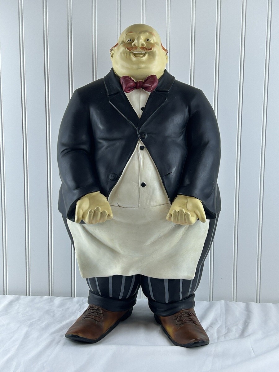 Fat Waiter Chocolate Chef Art Print Fat Chefs Pastry Chefs Valentines