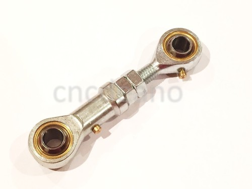 1 PAIR OF M6 ROD ENDS LH THREAD MALE & FEMALE ROSE JOINT TIE TRACK ROD ...
