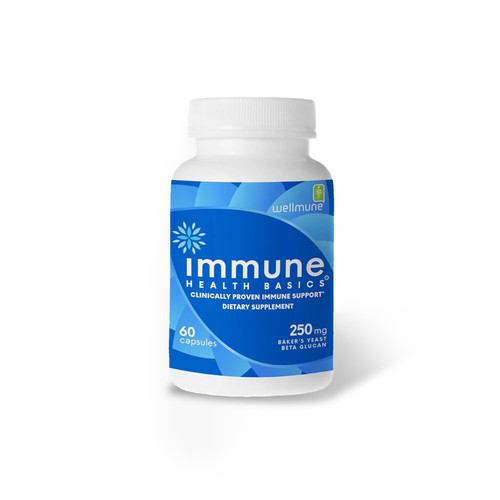 Immune Health Basics Beta Glutan with Wellmune WGP Immune Support 250 ...