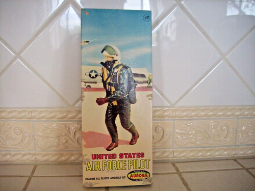 RARE Vintage "1958" Aurora Airforce Pilot Plastic Model Kit | eBay