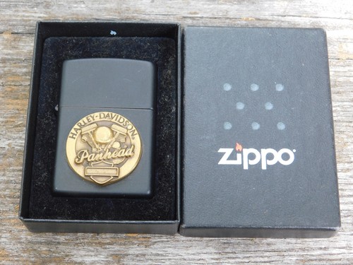 Harley Davidson Panhead Zippo Cigarette Lighter Matte Black *New* | eBay