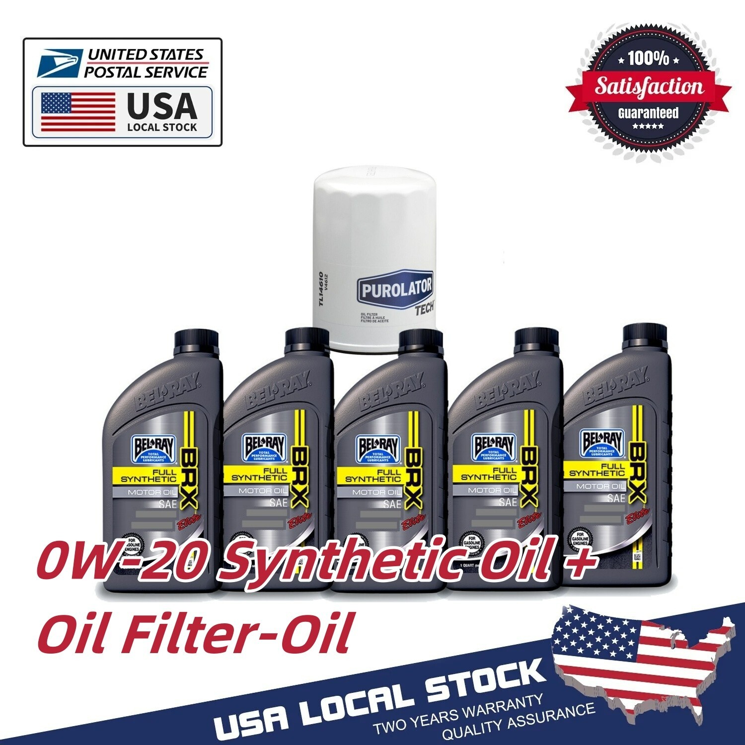 5 Quarts Replace Mitsubishi 0W-20 SYNTHETIC OIL Change KIT With FILTER ...