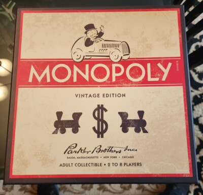 Monopoly Vintage Edition from Restoration Hardware Wooden Game with ...