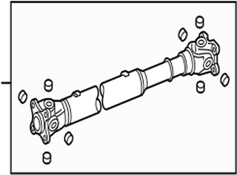37140-60480 Toyota Shaft assy, propeller, front 3714060480, New Genuine ...