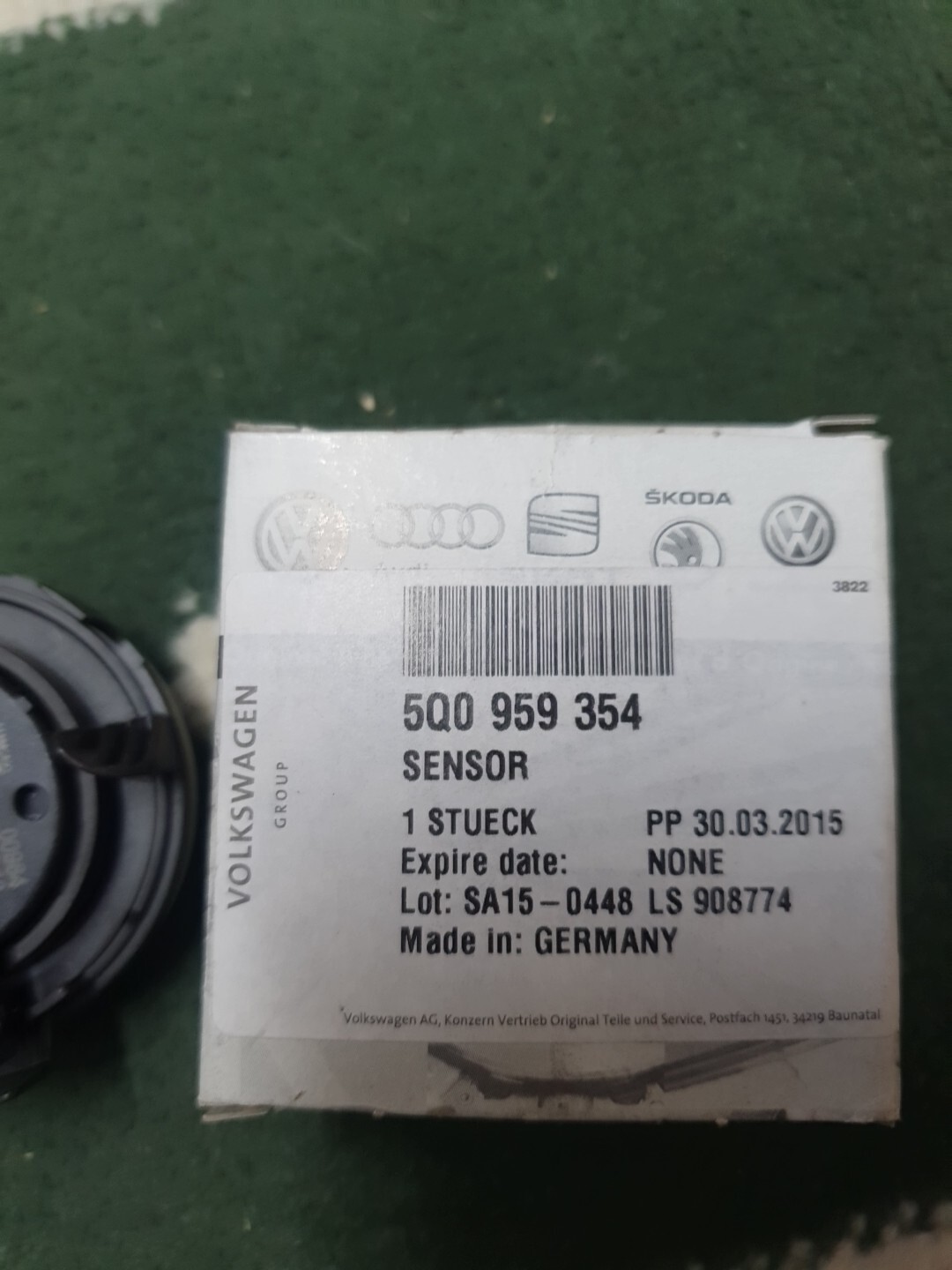 5Q0959354 Drucksensor Crashsensor Airbag li. re. Audi A3 8V A8 D5 Q2 Q3 ...