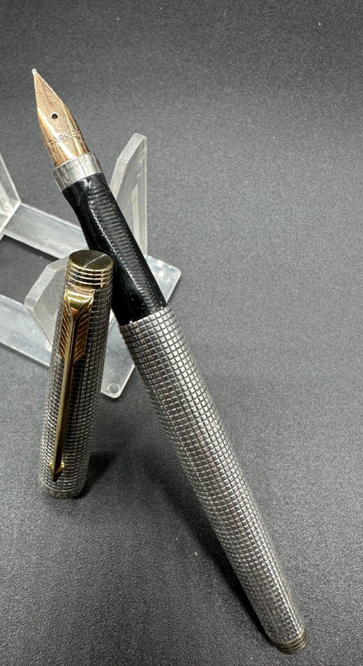 Rare Vintage 1960's Parker 75 Cisele Sterling Silver 14K NIB | eBay