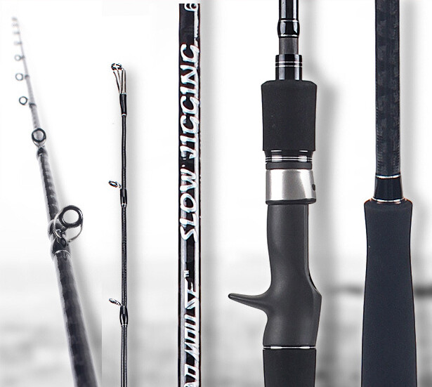 6ft Slow Pitch Jigging Rod Fuji Guides Eva Handle PE3-5# Lure Weight:80 ...
