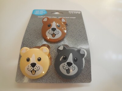 Puppy Chip Clips By Power Clips 3 Pack New Condition Many Different ...
