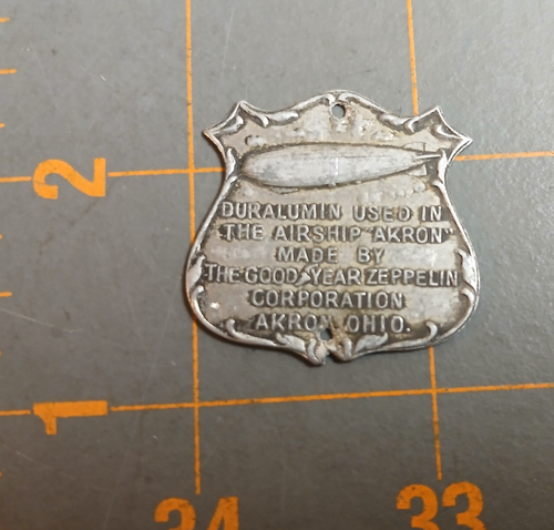 Vtg 1930s Goodyear Akron Airship Dirigible Zeppelin Duralumin Metal ...