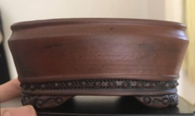 Japanese Bonsai pot TOKONAME SHIDEI Rectangular Small W11cm Good aging ...