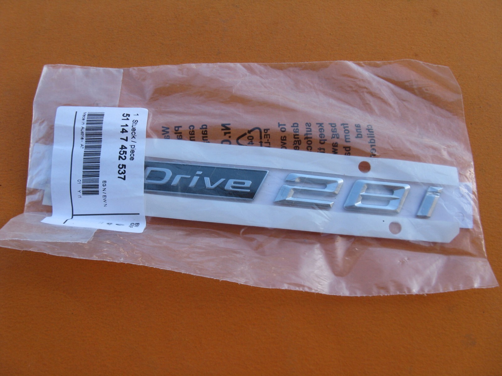 BMW X1 X3 X4 Z4 X-DRIVE 28I XDRIVE 28 I EMBLEM LOGO BADGE SIGN SYMBOL ...