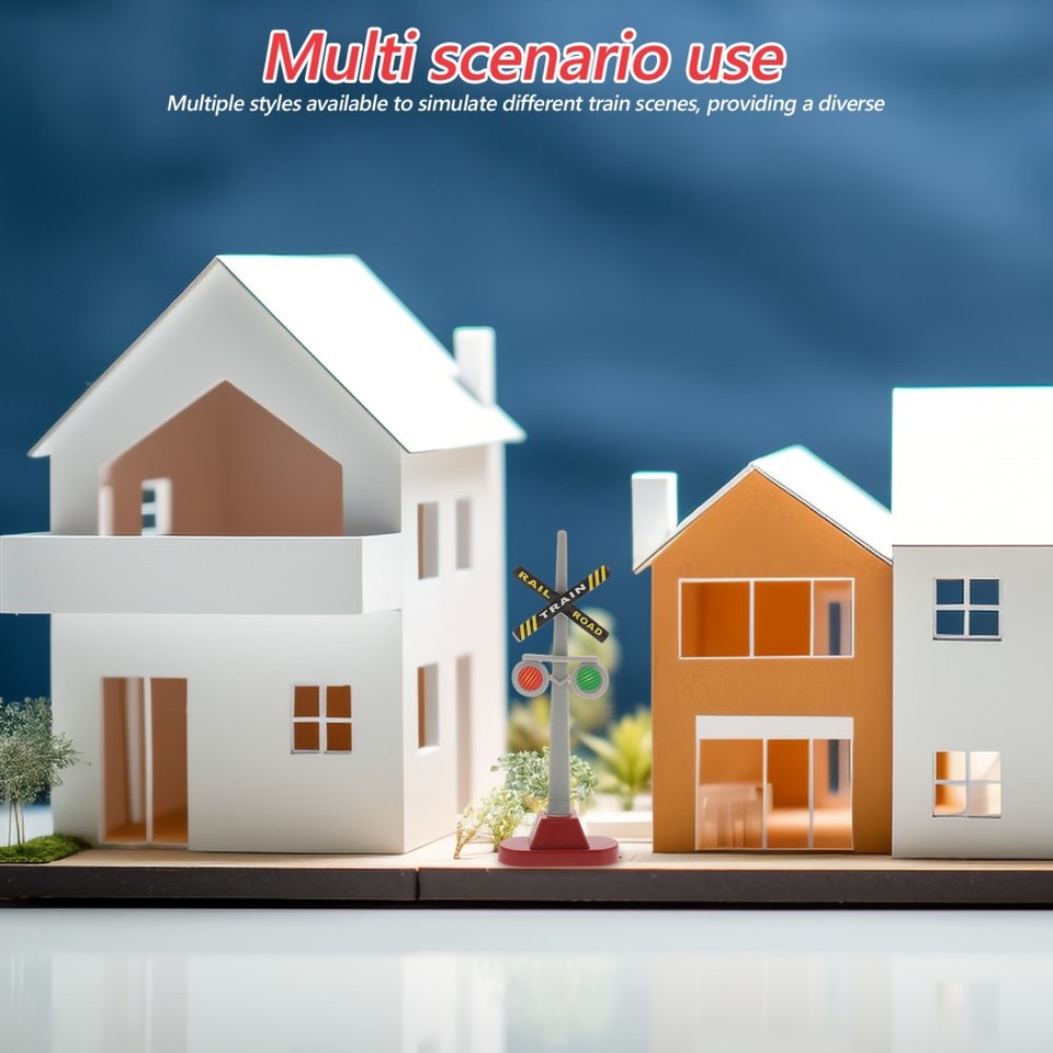 8 Pcs Model Train Signal Light Railroad Accessories Architectural ...