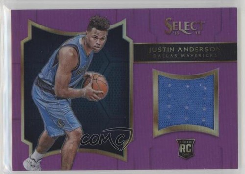 2015-16 Panini Select Rookie Swatches Purple Prizm /99 Justin Anderson ...