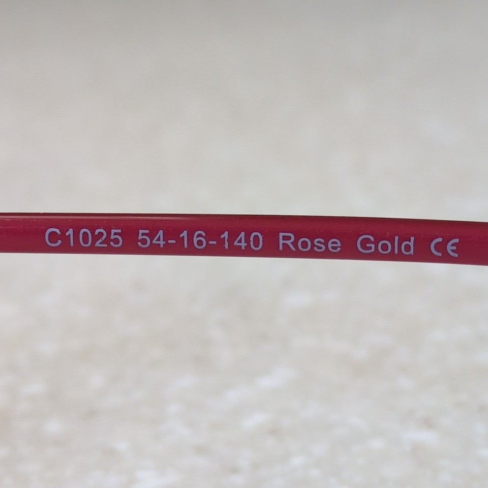Cosmopolitan C1025 Eyeglasses Frames Gold and Red 54-16-140 | eBay