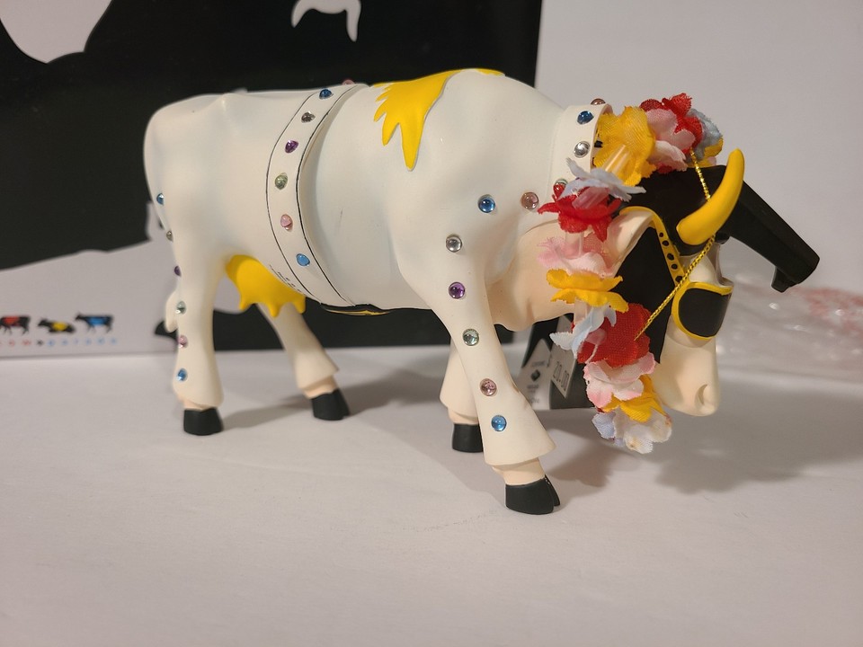 Cow Parade ROCK-N-ROLL Figurine 9137 Westland 2001 MIB Resin 6 inch ...