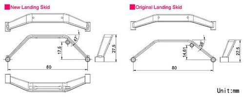 Align Trex 250 SE Landing Skid Set H25034A | eBay