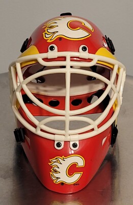 Riddell Calgary Flames Mini Goalie Mask | eBay