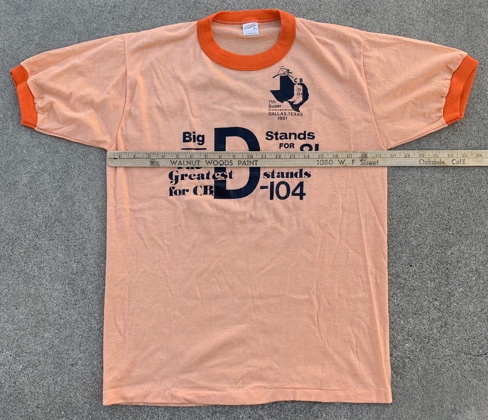 vintage CB radio t-shirt BIg D Super Convention Dallas Texas 1981 ...