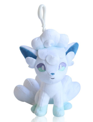 Pokemon Official Plush Doll Series : Alolan Vulpix 13cm Key chain Ring ...