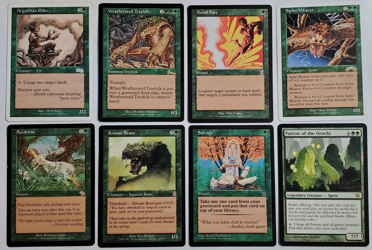 Rare Green Magic Cards