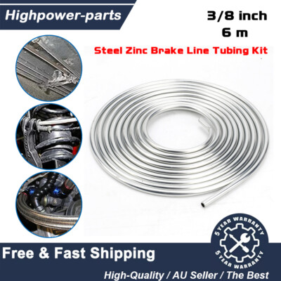 Steel Bundy Tube Brake Pipe 3/8" 9.5mm 6M Fuel Transmission Line Zinc ...