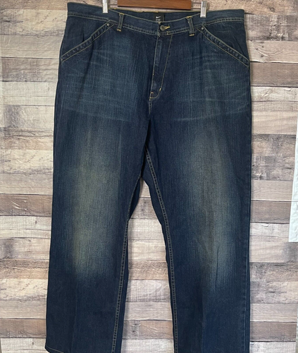 Lebron James Nike Jeans Blue Denim Mens 42x32 Dark Wash Baggy Straight ...