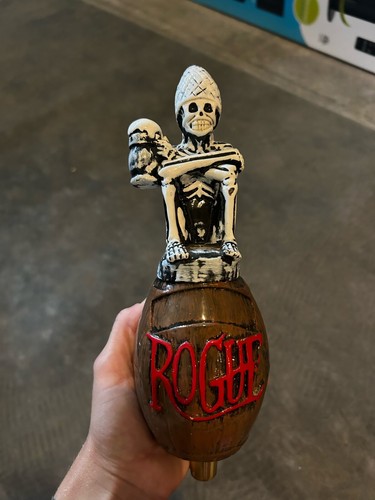 VINTAGE ROGUE DEAD GUY ALE SKELETON DRAFT BEER TAP HANDLE | eBay
