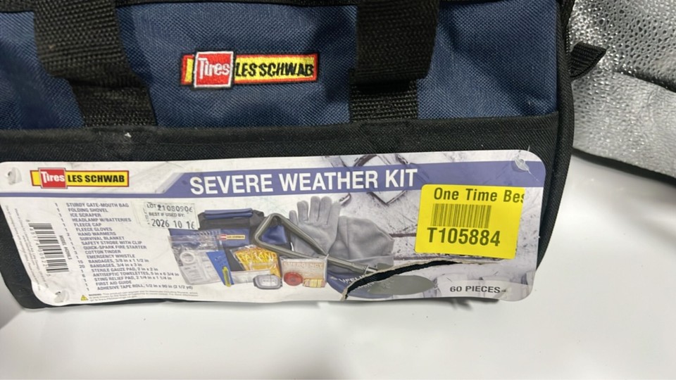 Les Schwab Tires 60 Piece Head Lamp, Cap etc Severe Weather Tools ...