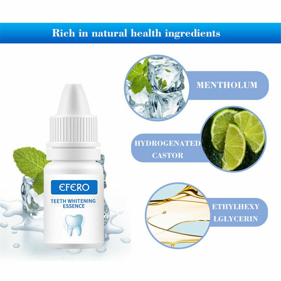 NEW INSTANT TOOTH WHITENING KIT WHITE TEETH CLEAN GEL UV BLEACH DENTAL ...