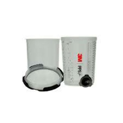 3M™ 26112 Series 2 PPS Kit Midi 400ml 200 Micron Box 50 Lids & Liners ...