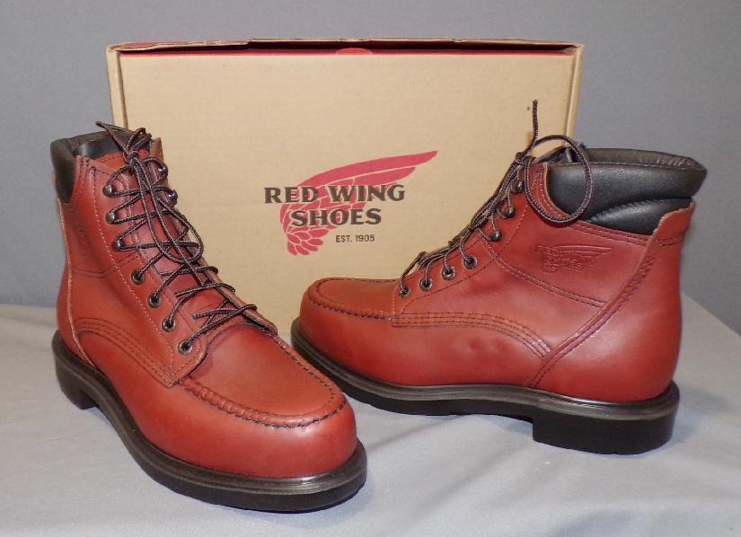 RED WING BOOTS SUPERSOLE RED MOC TOE 202 BOOT NEW IN BOX MULTIPLE SIZES ...