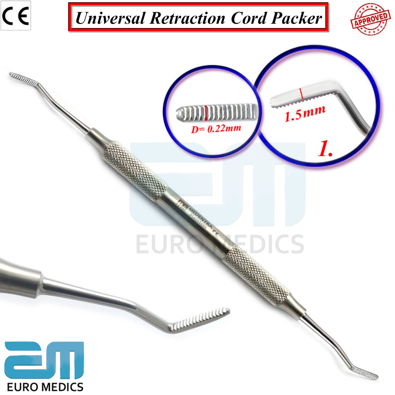 Endodontic Gingival Retraction Cord Packers Cord Placement Packing ...