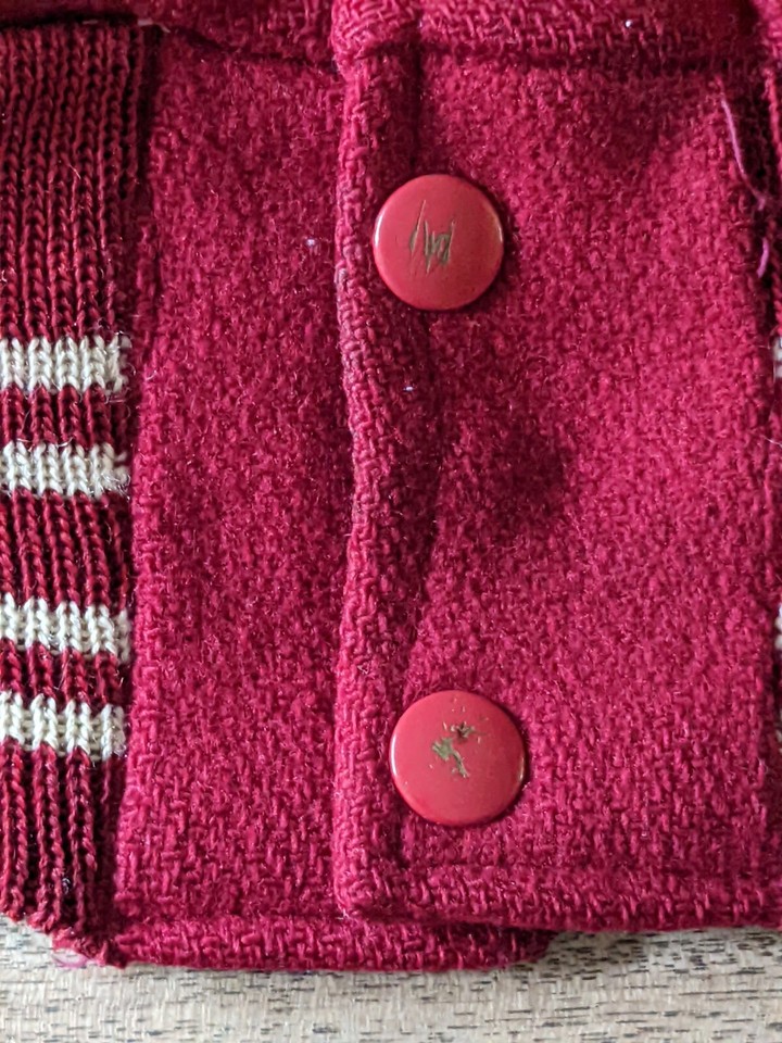 Vintage 60s Wool Leather Varsity Snap Letterman Jacket Size 42 Large W ...