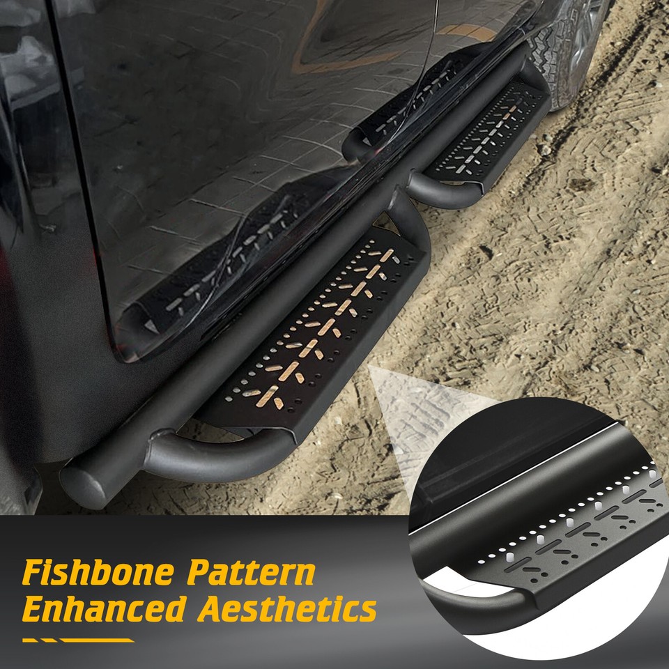 Running Boards fit for 2019-2025 Ford Ranger SuperCrew Cab (4 Full Size ...