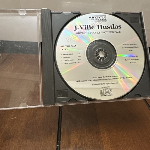 J-VILLE HUSTLAS: all the way down Promo CD 1995 | eBay