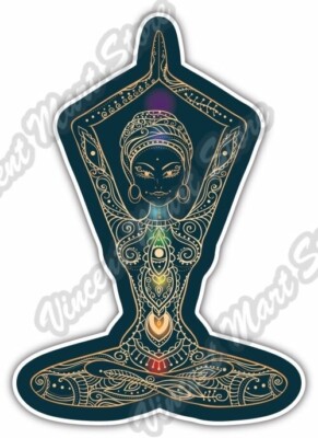 Yoga Chakras Meditation Mind Gift Idea Car Bumper Vinyl Sticker Decal 3 ...
