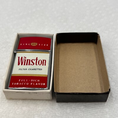 NOS New Vintage Winston Cigarette Lighter Kron Imperial Made In Japan ...